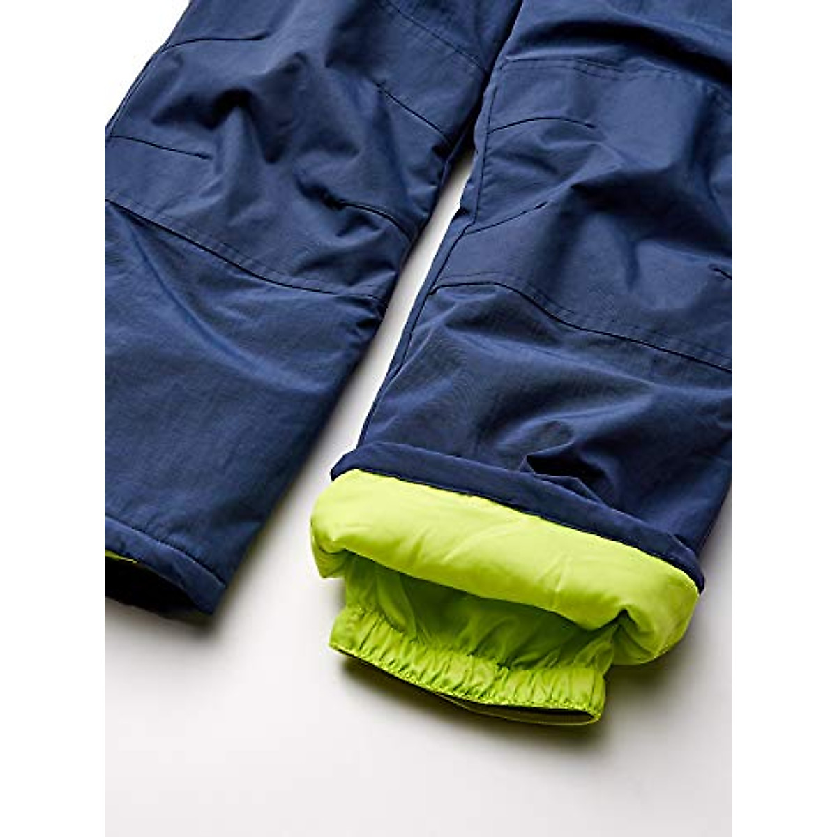 Amazon Essentials Boys' Water-Resistant Snow Bib, Navy, Large