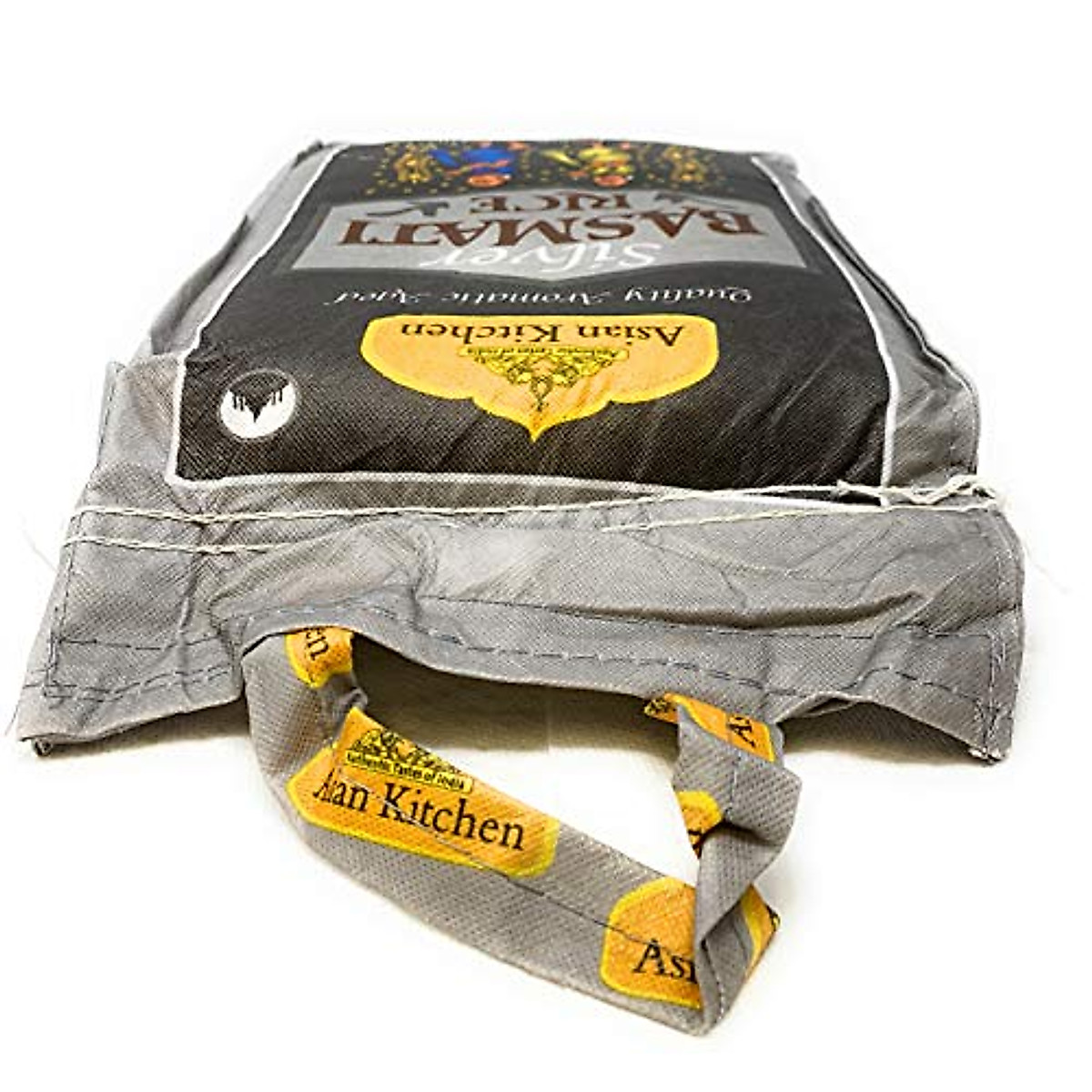 Asian Kitchen Silver White Basmati Rice Extra Long Aged 20lbs (9.08kg) ~ All Natural | Gluten Friendly | Vegan | Indian Origin | Export Quality