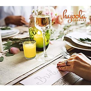 Citronella Candle Votives in Glass Cup - 24 Pack - Indoor and Outdoor Decorative and Mosquito, Insect and Bug Repellent Candle - Natural Fresh Scent - 12 Hour Burn Time