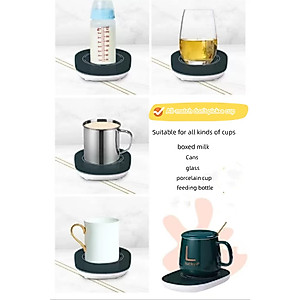 ZAKWAS Brewing Coffee Mug, 15.5oz (450.5g), set, medium ceramic mug with heater, spoon and lid, suitable for men, women and gifts for friends.