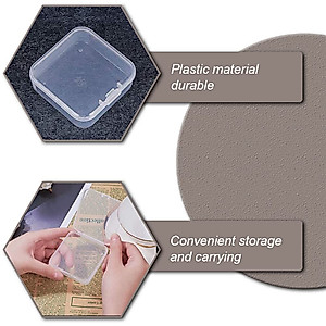 12 Pcs Bead Storage Containers Plastic Beads Storage Boxes with Strong Lids Clear Storage Boxes for Storing and Carrying Beads Coins Jewelry Pills