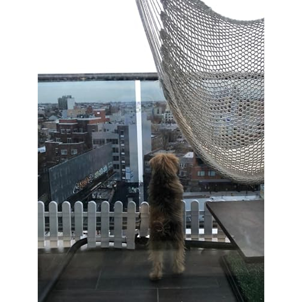 CHICIEVE 4 pcs 11.8x19.7inch White Plastic Picket Fence Christmas Xmas Tree Wedding Party Decoration Indoor Garden Border and Dog Cat Christmas Tree Protector (78.7 Inch in Total)