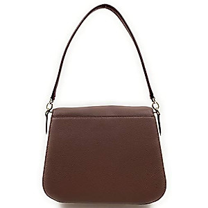 Kate Spade New York Jackson Soft Pebbled Leather Medium Flap Shoulder bag (Neutral Multi)