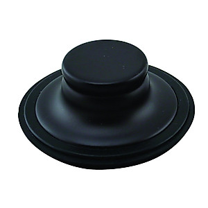 Westbrass A2165-12 4-1/4" OD Post Style Large Kitchen Basket Strainer with Waste Disposal Flange and Stopper Drain Set, 1-Pack, Oil Rubbed Bronze