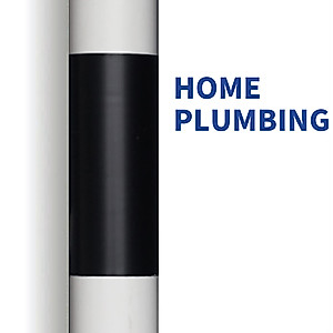 TAPEBEAR Corrosion Protection Pipe Tape, Wrap Pipe Tape for Drain Pipe, Metal Electrical Outdoor Underground Pipe, Waterproof PVC Black Tape, Duct Anti-Corrosion and Protection, 2Inch X 33Yard