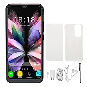 VBESTLIFE Note 30Plus Unlocked Android Smartphone, 6.6inch HD Cellphone, 8GB RAM 64GB ROM, 6800mAh, Dual SIM Dual Standby, 24MP Camera, Black Mobile Phone(Black)