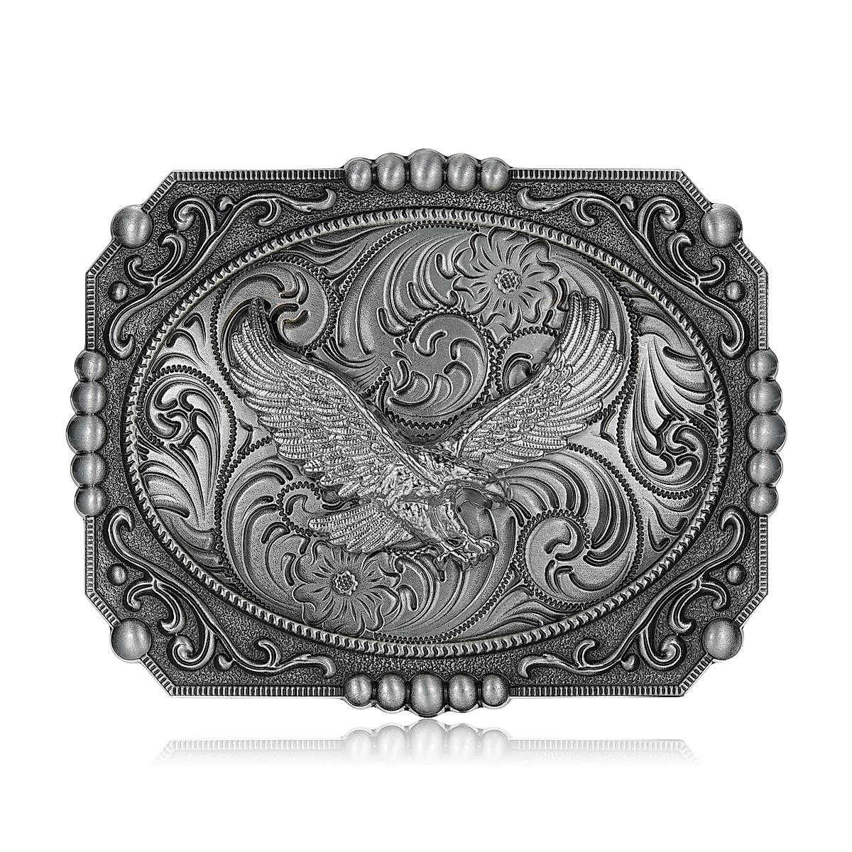 Absbolo Eagle Belt Buckle for Men Women Cowboy Rodeo Large Western Belt Buckle for Cowboys Cowgirls
