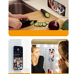 Magnetic Ring Holder for iPhone 14 13 12 Magnet Wall Mobile Phone Holder Magnetic Car Phone Stand for magsafe case (Black 1 pcs)