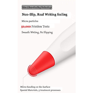 HappyCover Compatible with Apple Pencil Tips, Professional Liquid Silicone Nibs Cover Replacement for 1st & 2nd Gen, Writing Anti-Slip Protective Case for Apple iPad Pencil. (Black)