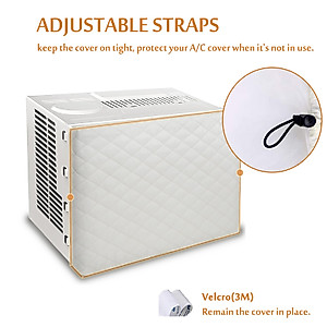 Foozet Indoor Air Conditioner Cover Double Insulation, Medium Beige
