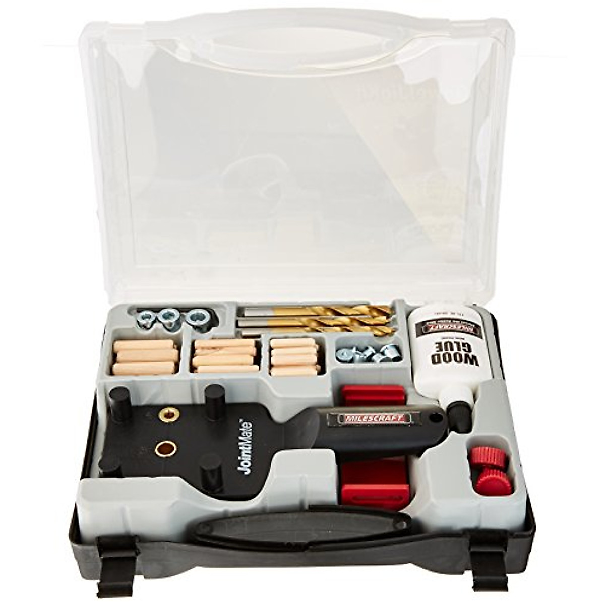 Milescraft 1309 DowelJigKit - Complete Doweling Kit with Dowel Pins and Bits
