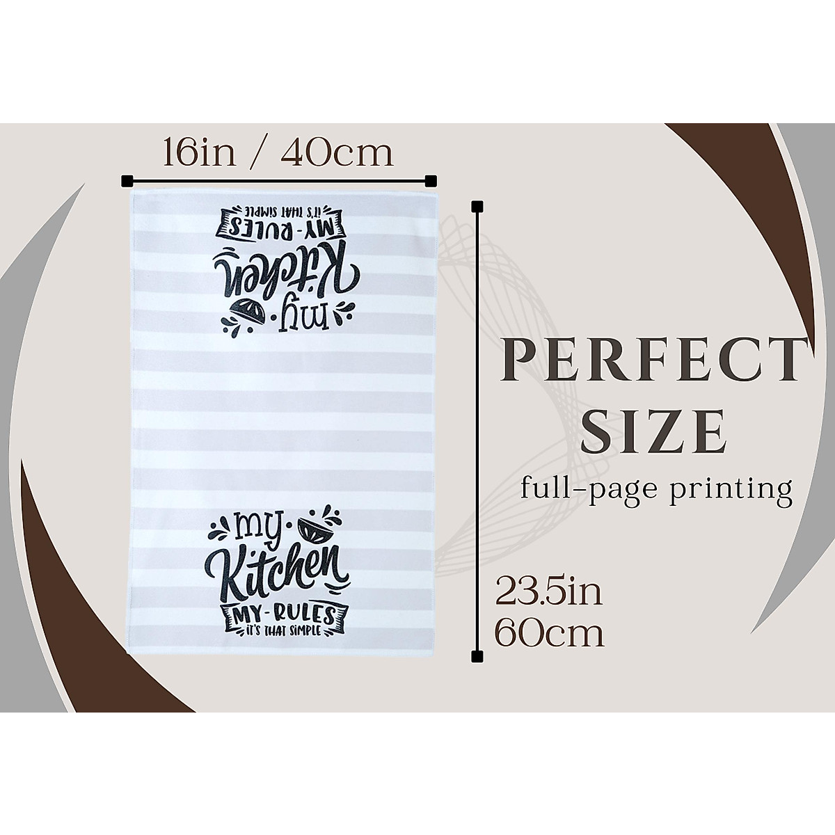 InnoBeta Funny Kitchen Dish Towels Set of 4, Decorative Microfiber Tea Towels 16 x 23.6 in Kitchen Essentials, Fun Hand Towels with Funny Sayings, Housewarming Kitchen Gifts for Women - Quotes