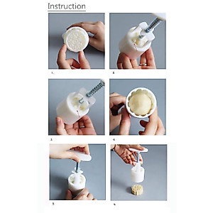 Hello kitty Cake mold, 2.2" DIY Hand Press Cookie Stamps Pastry Tool,Mid-Autumn Festival Moon Cake Mould Pressure Baking Mold