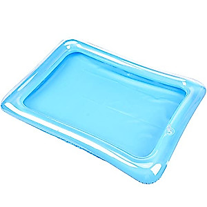 6 Pack Inflatable Ice Serving Bar, Salad Ice Tray Food Drink Containers BBQ Picnic Ice Food Drinks Buffet Server Tray for Indoor Outdoor Party