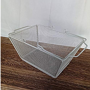 Abite FI-501-IV Storage Box, Mesh, Handle Basket, S, Ivory