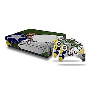 WraptorSkinz Decal Vinyl Skin Wrap Compatible with Xbox One S Console and Controllers - WWII Bomber War Plane Pin Up Girl