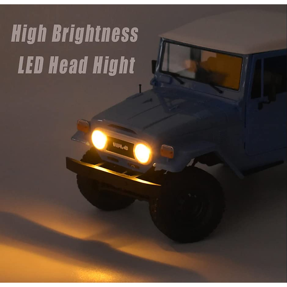 Perseids RC Rock Crawler WPL C34 RTR RC Truck, 1/16 Scale 2.4Ghz 4WD Offroad Vehicle with Trailer, Adults