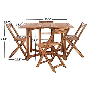 Safavieh Outdoor Living Collection Arvin 5-Piece Dining Set