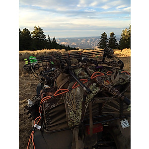 Loop Rope Hunter Pack| Bungee Cord Tie Down System | Adjustable Cargo Strap | Knot Free | Truck, RV, ATV, Camping, Outdoor Accessory | Loop, Clip & Go Includes 3', 4', 5' Ropes, & 6 Loop Clips