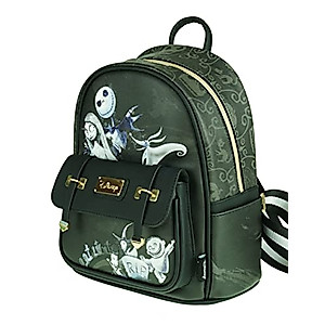Nightmare Before Christmas 11 inches Vegan Leather Mini Backpack - A21950, Multicoloured
