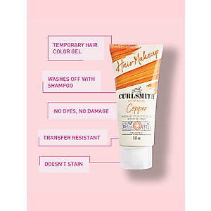 CURLSMITH - Hair Makeup - Vegan Temporary Hair Color and Styling Gel (Copper 3fl.oz)…