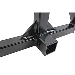 Standard 3-Point Hitch Adapter for Trailers & Farm Equipment with Category 1 Pins & 2" Hitch Receiver
