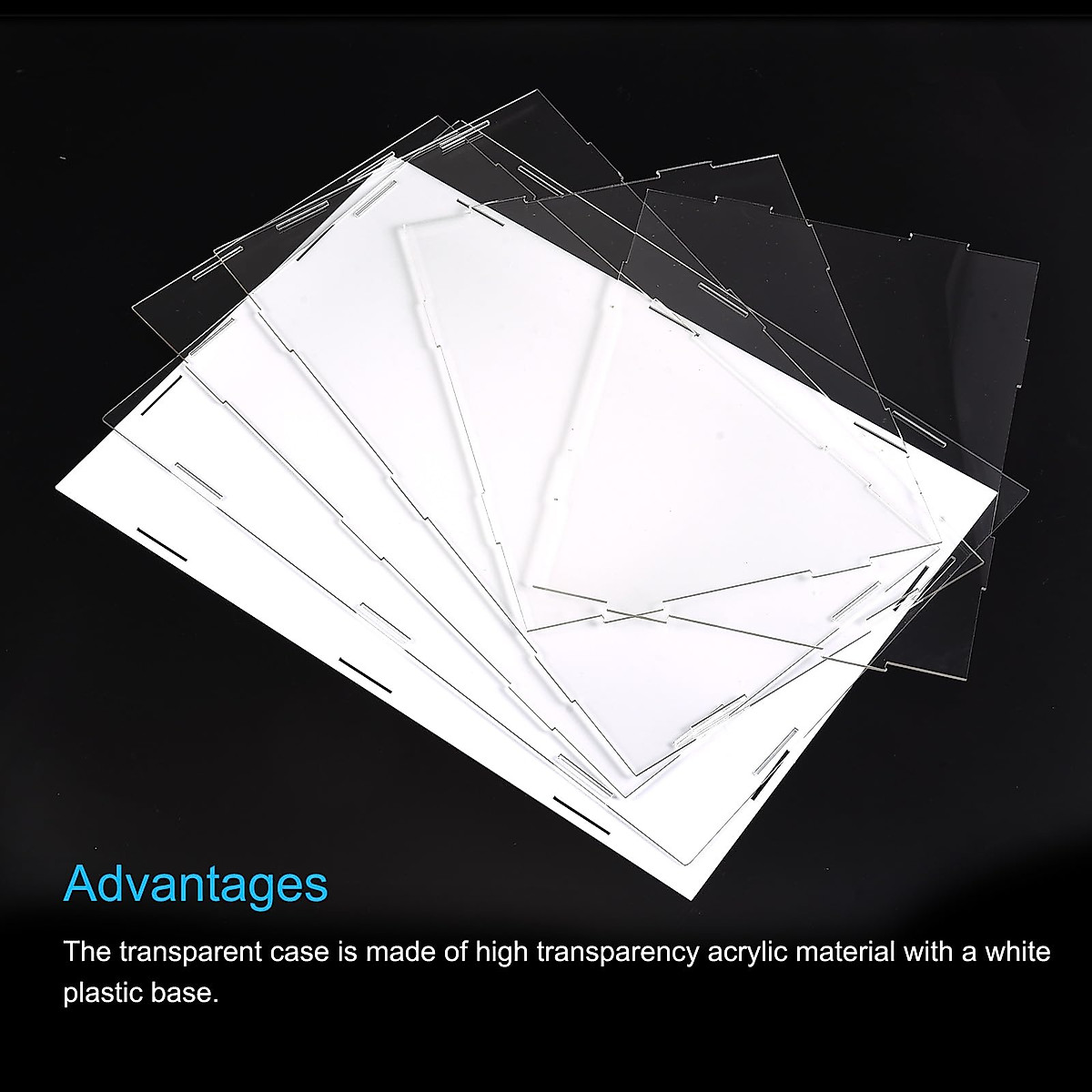 MECCANIXITY Acrylic Display Case Box Clear Dustproof Protection Showcase 12.2x8.3x12.2 Inch for Collectibles Display