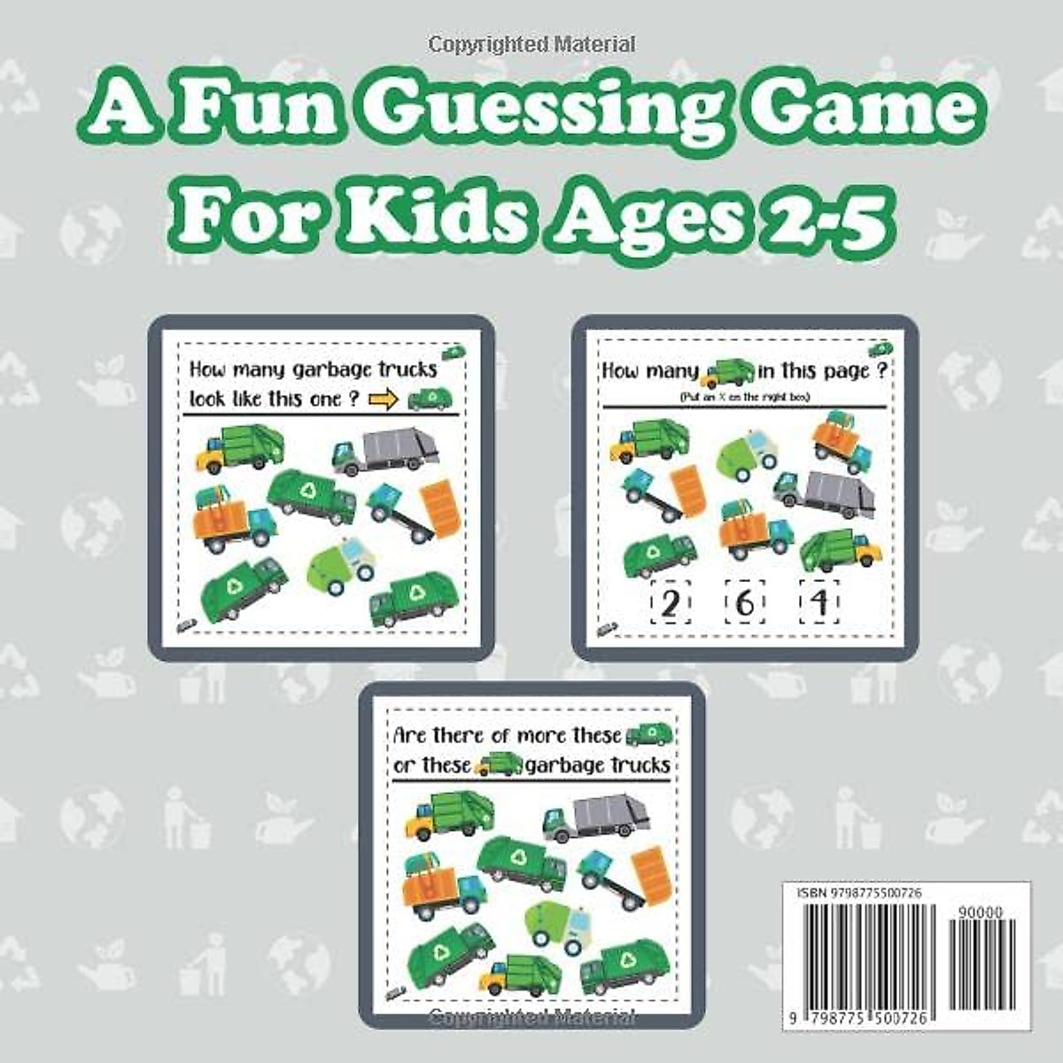 I Spy Garbage Trucks For Kids Ages 2-5: I Spy Book For 2, 3, 4, 5 Year Olds | Garbage and Trash Truck Activity Book | I Spy With My Little Eye Garbage Trucks | Search and Find all Garbage Trucks