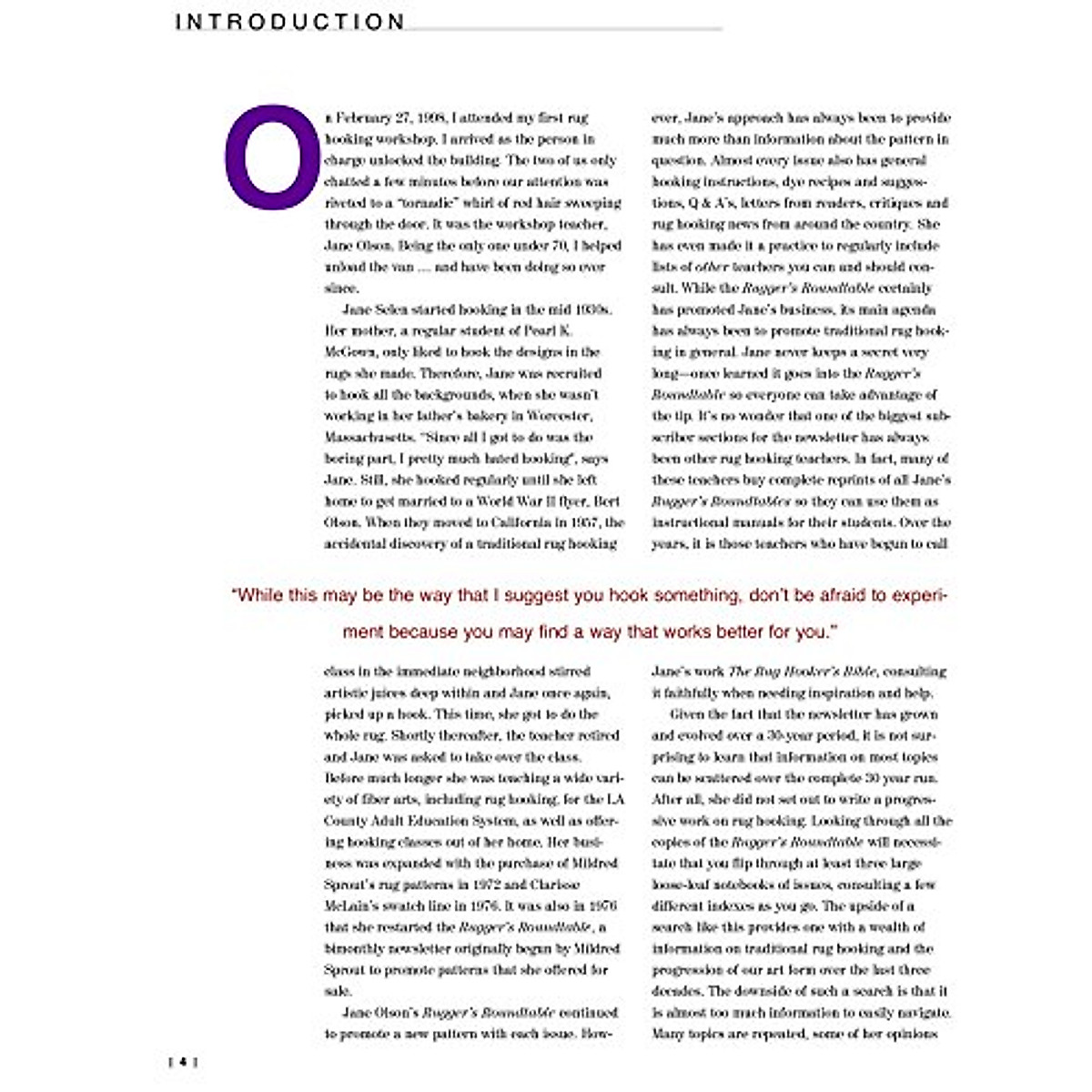 The Rug Hooker's Bible: The Best From 30 Years Of Jane Olson's Rugger's Roundtable