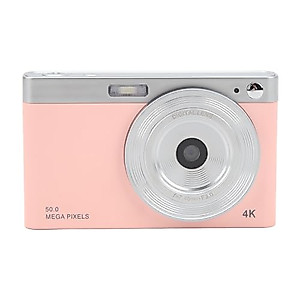 Digital Camera, HD Digital Camera Built in Fill Light 16X Zoom Antishaking Plastic for Outdoor (Pink)
