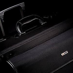 Solo Classic Collection 16 Inch Laptop Rolling Catalog Case, Black (PV78-4)