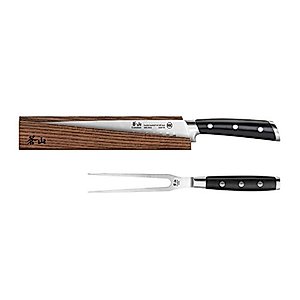 Cangshan TS Series 1020496 Swedish 14C28N Steel Forged 2-Piece Carving Set
