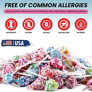 Dum Dums Lollipop I Bulk Original Pops 2 lb I Individually Wrapped Candy in Assorted Flavors for Parties, Treats, Events I