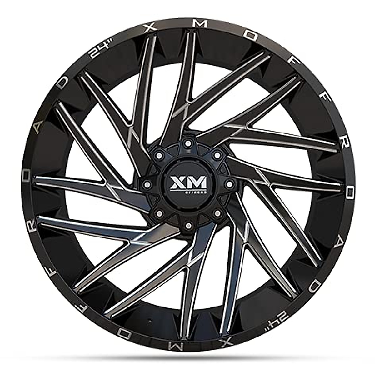 XTREME MUDDER XM-351 24X10-6 5X139.7+5X150 C.B 110 GLOSS BLACK MILLED