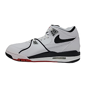 Nike Air Flight 89 Men's Basketball Shoes, White/Black-LT Smokey Grey, 10 M US