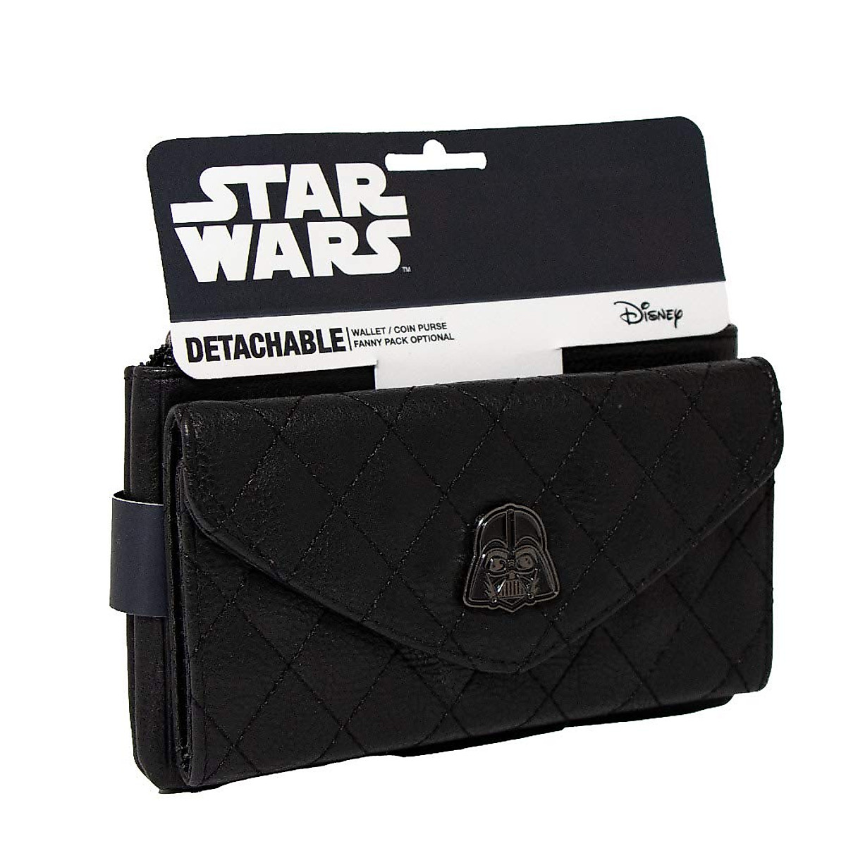 Buckle Down Star Wars Wallet, Detachable Coin Purse and Wallet, Darth Vader, Vegan Leather