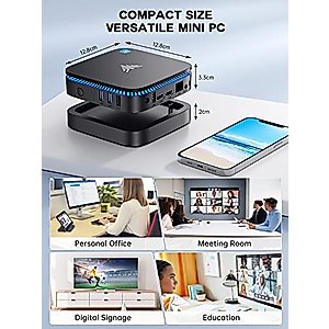 ACEMAGICIAN Mini PC N5105(up to 2.9GHz) Mini Computers 11 Pro, 16GB DDR4 512GB M.2 SSD Mini Desktop Computers, AK1 PRO Small PC Support Dual 4K UHD, WiFi 5, BT, HDMI, VESA, Auto Power On
