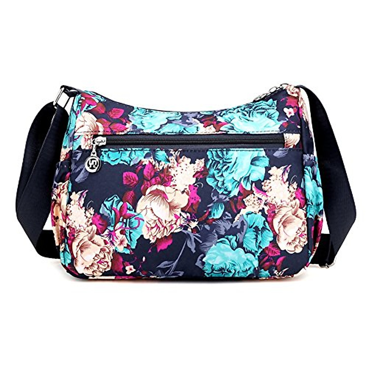 Collsants Nylon Crossbody Purse for Women Small Travel Shoulder Bag Multi Pocket Water Resistant