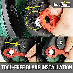 Electric Weed Wacker - SnapFresh 20V Cordless Weed Eater w/ 2.0Ah Li-ion Battery & Fast Charger, Cordless Lawn Trimmer for Multi-Angle Cutting, Grass Edger for Garden & Yard