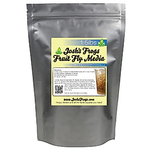 Josh's Frogs Melanogaster Fruit Fly Culturing Kit with Media, Vented Cups, and Excelsior (Small)