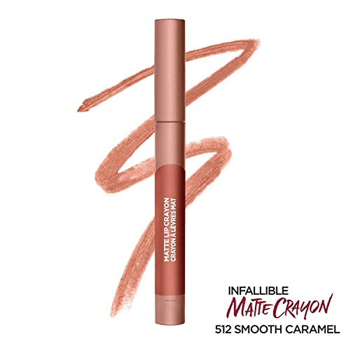 L'Oreal Paris Infallible Matte Lip Crayon, Smooth Caramel (Packaging May Vary)