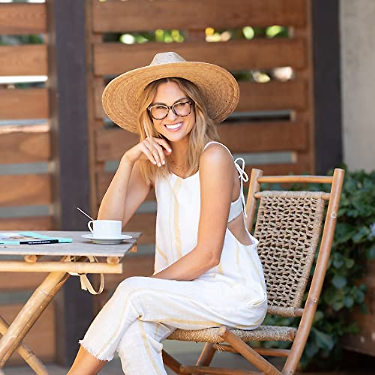 Peepers by PeeperSpecs Women's Grandview Soft Square Blue Light Blocking Reading Glasses, Tortoise, 50 + 1.5