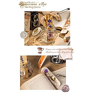 Vintage Flower DIY Card Paper Bookmark for Reading Stationery 30 Pieces