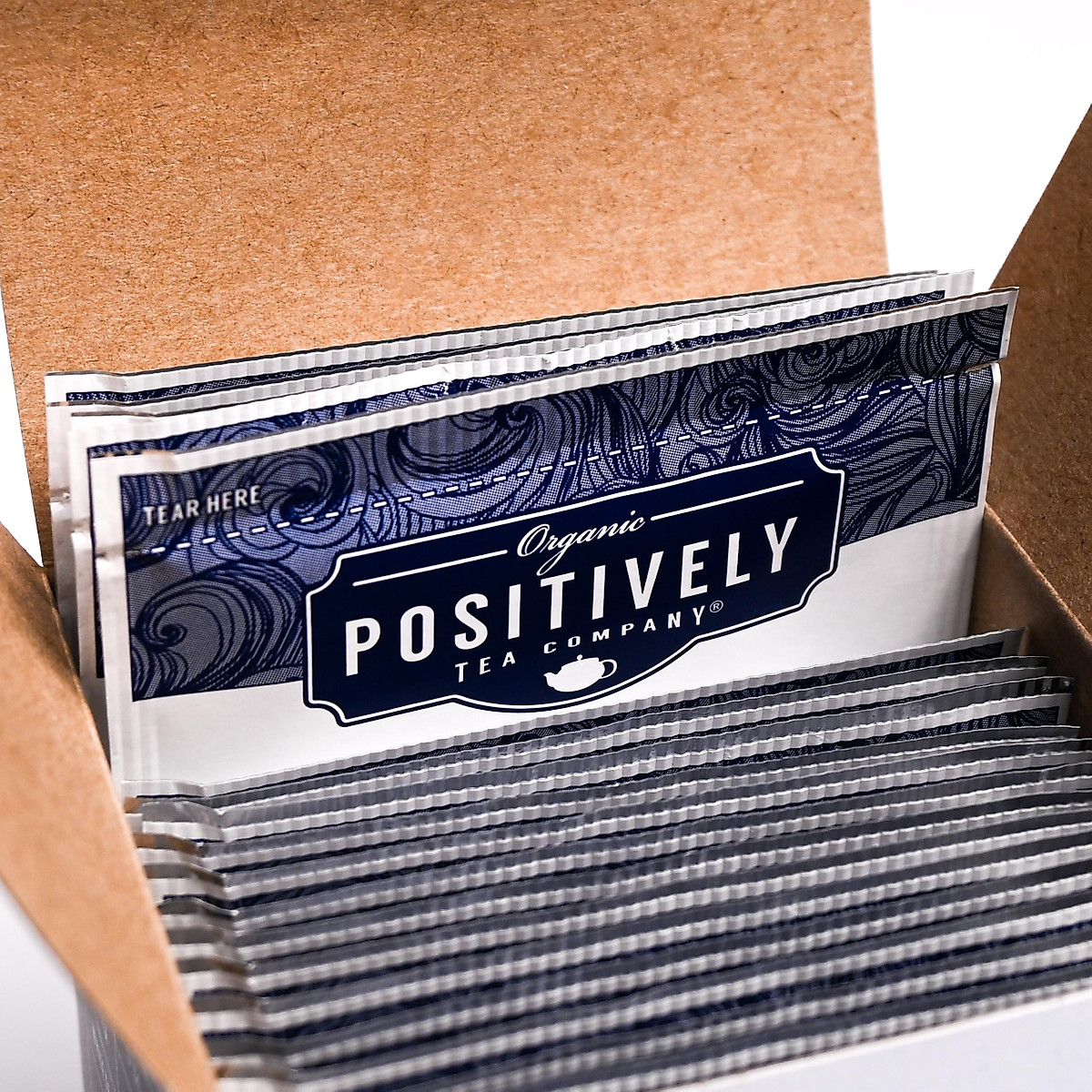 Organic Positively Tea Company, Decaf English Breakfast Black Tea Bags, 20 Count