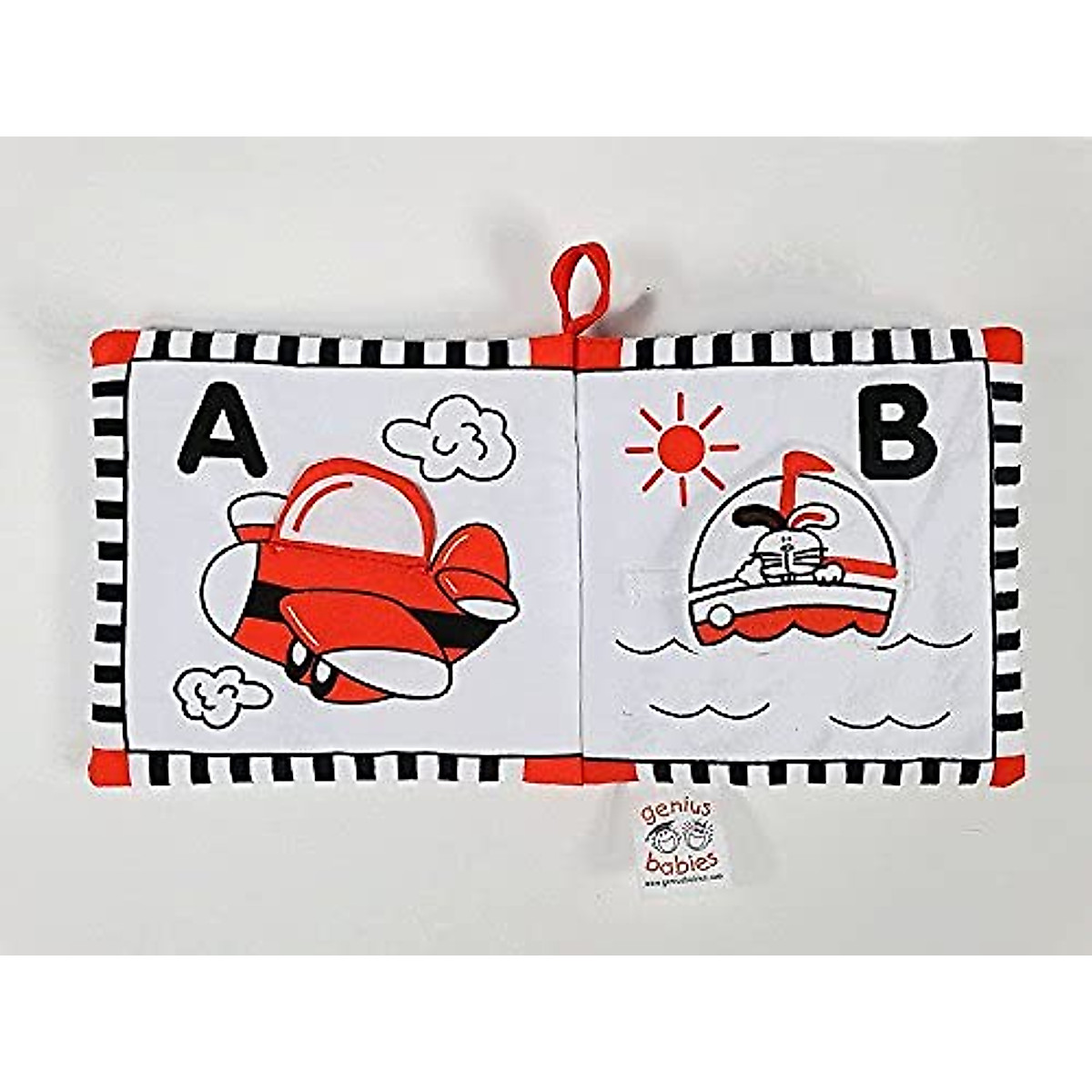 Genius Baby Toys | Brilliant Beginnings Infant Toys Gift Set and Bundle, 6 ct Includes Teether, Rattle, Jingle Ball, Rattle Booties, Cloth Book and Flashcards