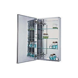 Pegasus SP4580 26-Inch by 15-Inch Surface or Recessed Mount Beveled Mirror Medicine Cabinet, Clear