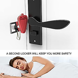 Portable Door Locker by UNONOW, Travel Lock for Provide Extra Safety, Safety Locker in Housing, Apartment,Additional Safety Locker for Prevent Unauthorized Entry Into Hotel,Housing,Apartments.
