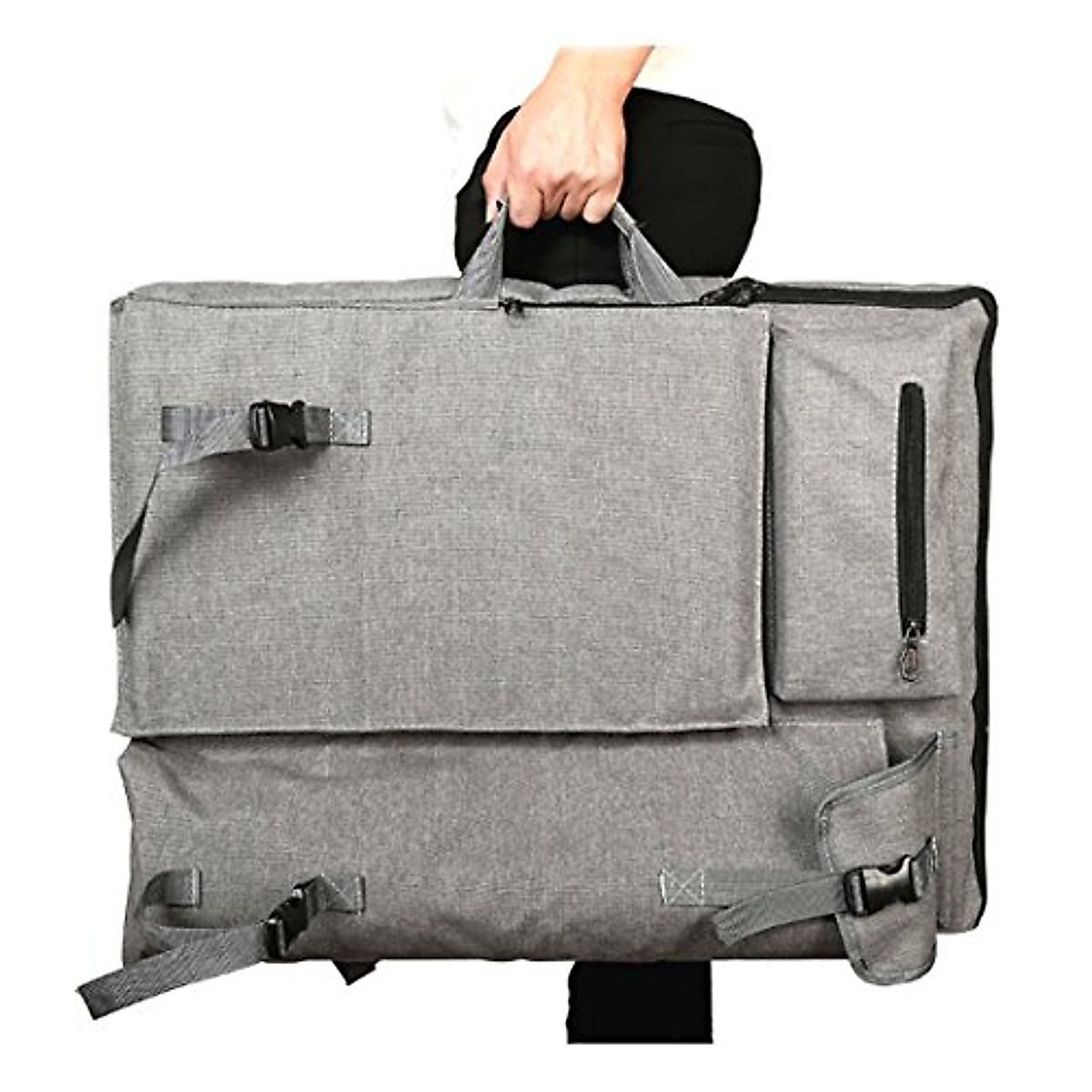 Art Portfolio Bag Backpack - Outdoors Artist Art Supply Sketch Board Travel Sketchpad Drawing Board Canvas Portfolio Bag for Art Student Photo Sketching Painting Easel Palette Brushes Storage