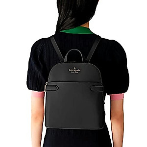 Kate Spade New York Staci Dome Saffiano Leather Medium Backpack Black