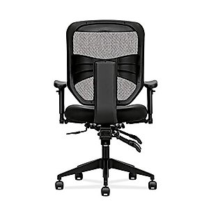 HON Prominent Mesh High-Back Task Chair, with Seat Glide and Height-and Width-Adjustable Arms, Asynchronous Control, Black